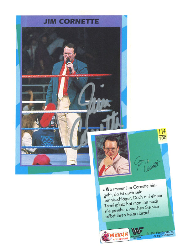 Jim Cornette: Jim Cornette 1995 WWF German Card