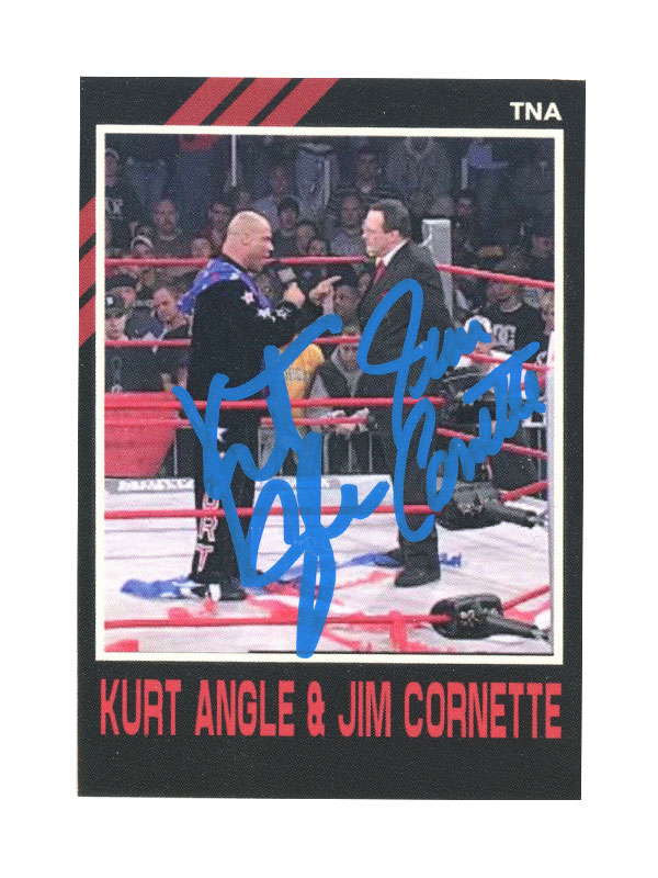 Jim Cornette: Jim Cornette & Kurt Angle TNA Trading Card