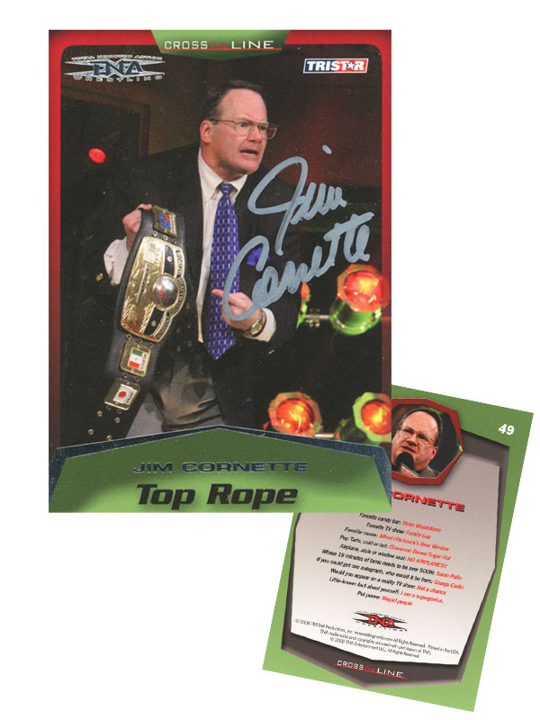 Jim Cornette: Jim Cornette 2008 TNA Top Rope Card
