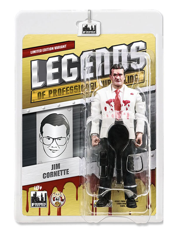 Jim Cornette: Jim Cornette Legends Action Figure Bloody Variant (No ...