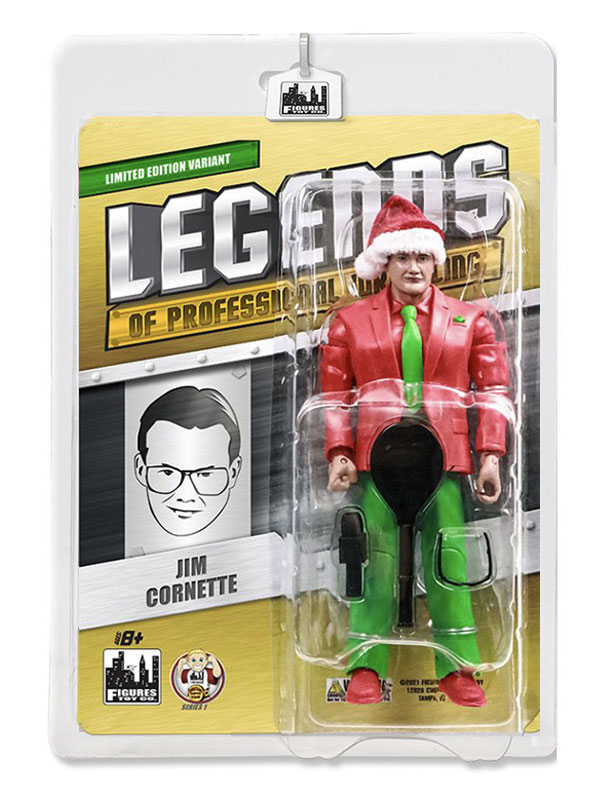 Jim Cornette: Jim Cornette Legends Action Figure Santa Corny