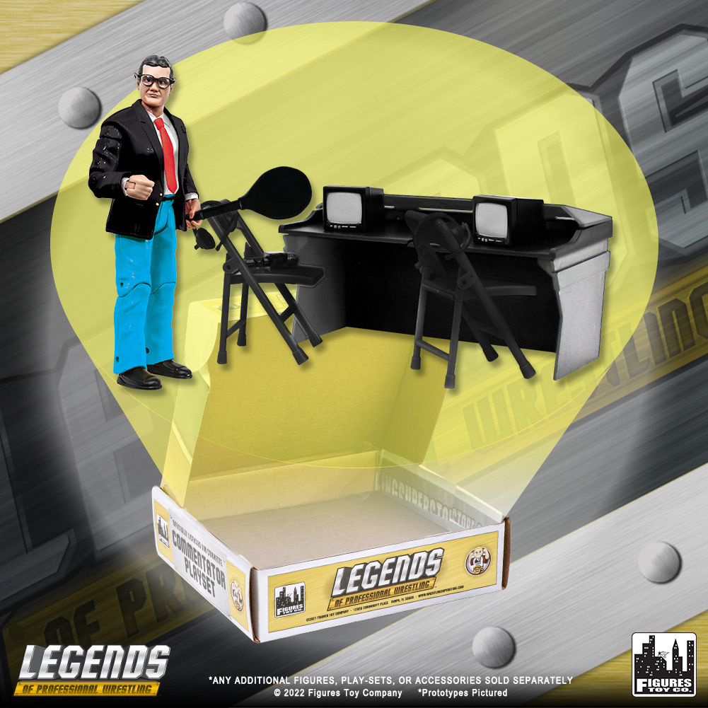 Jim Cornette: Jim Cornette Legends Action Figure Commentator Playset
